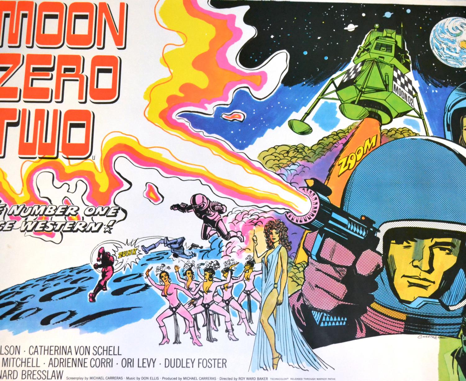 Moon Zero Two The Number One Space Western, UK quad science fiction film poster, from the ABC cin