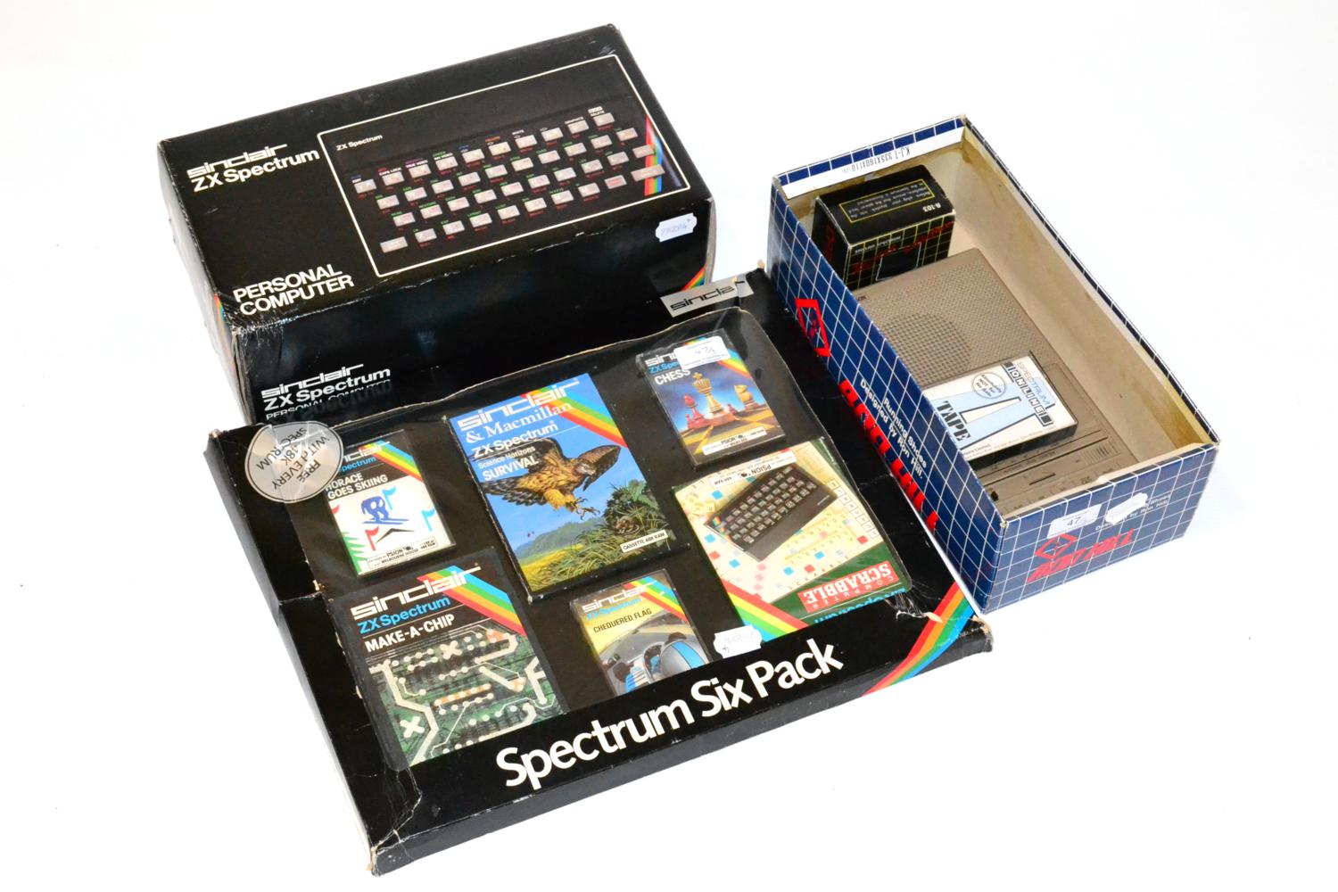 Sinclair ZX Spectrum 48K Personal Computer together with Spectrum Six ...