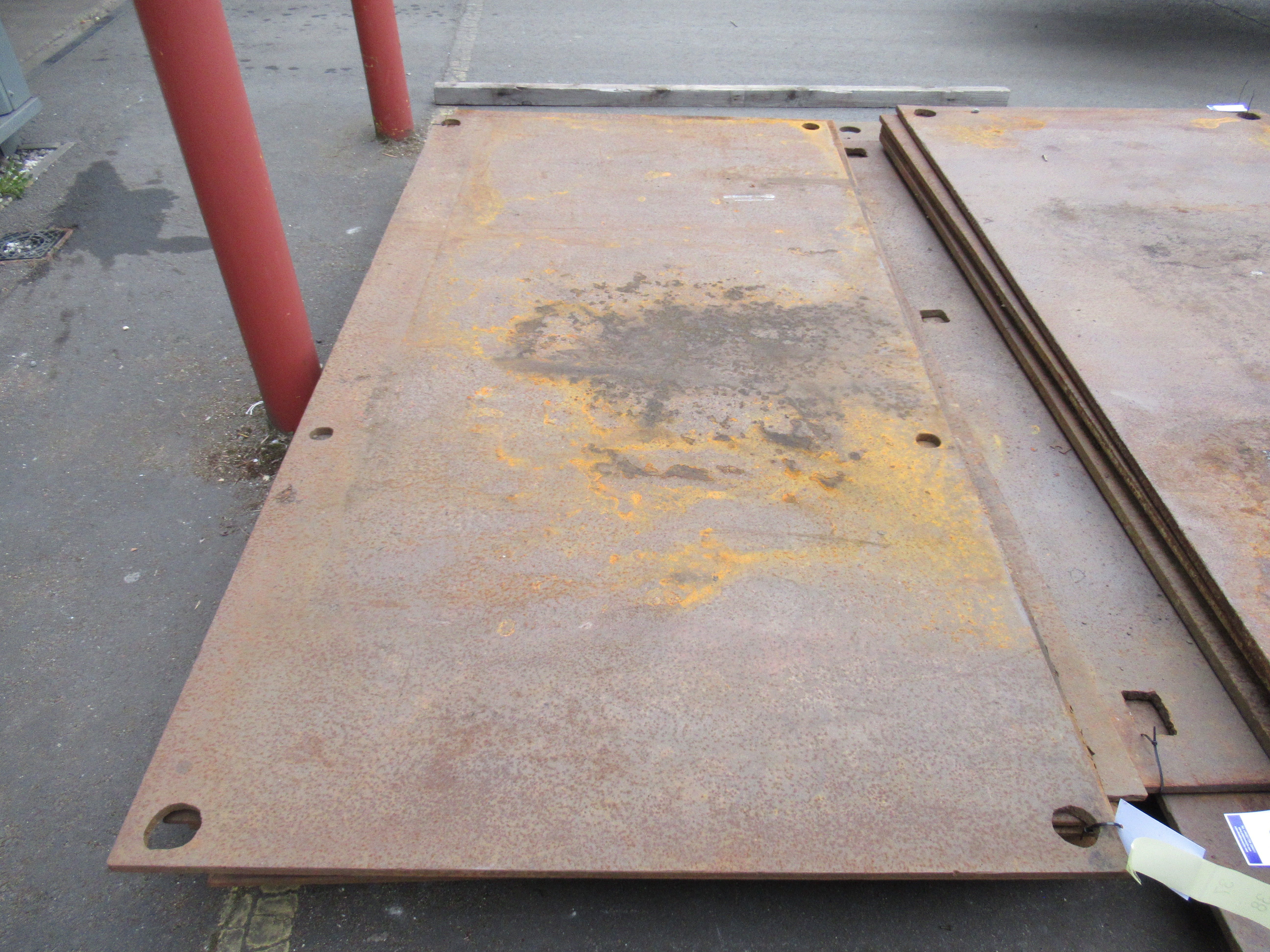 Heavy Duty Steel Road Plate 2500mm x 1250mm (approx.) Please note there ...