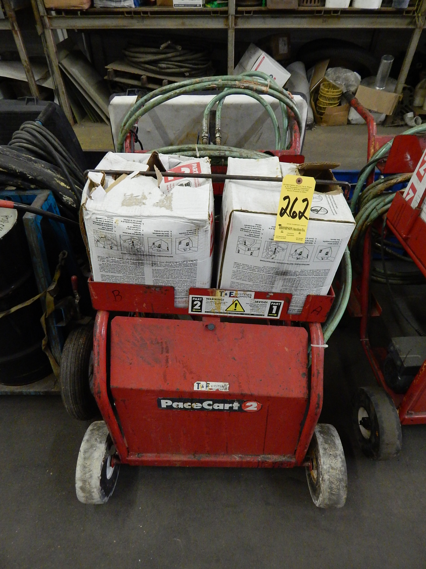 { Choice of lots: 262,263 } Pace Cart 2 Insulation Adhesive Applicator Cart