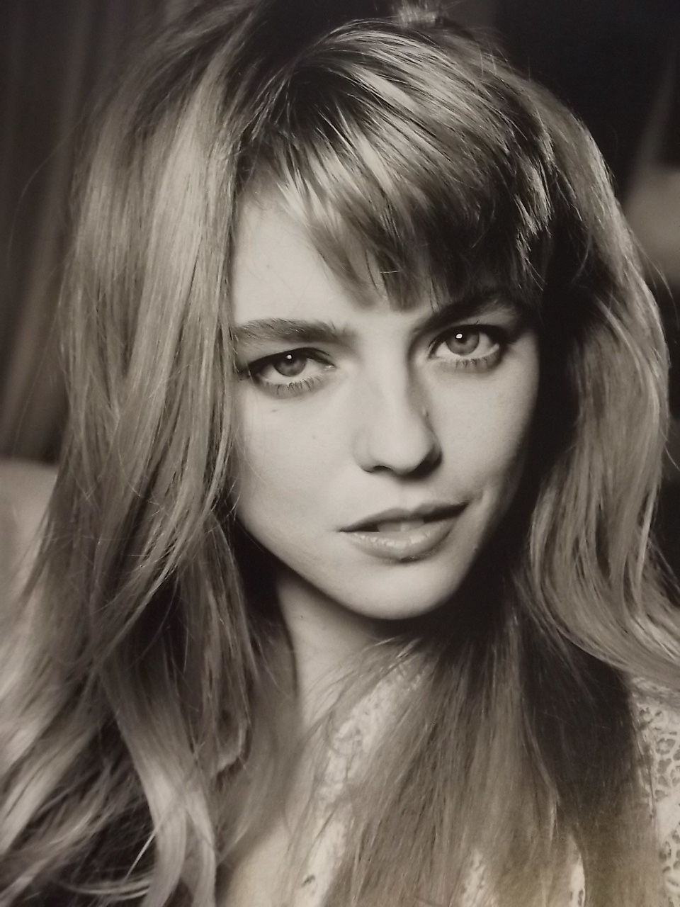 A black and white photographic portrait of Suzanne Mizzi by John ...