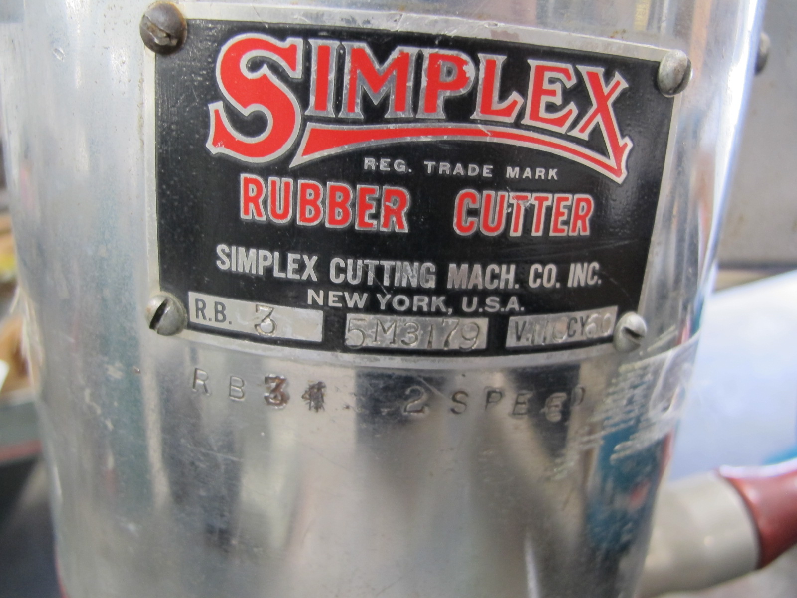 Simplex Rubber Cutter 5M3179