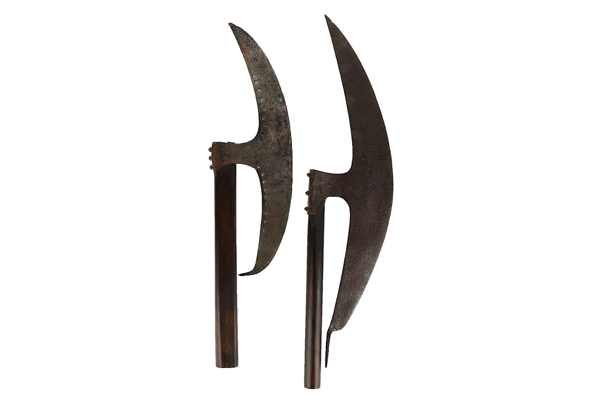 TWO OTTOMAN STEEL POLE AXES (BARDICHE) Ottoman Turkey, 16th - 17th ...