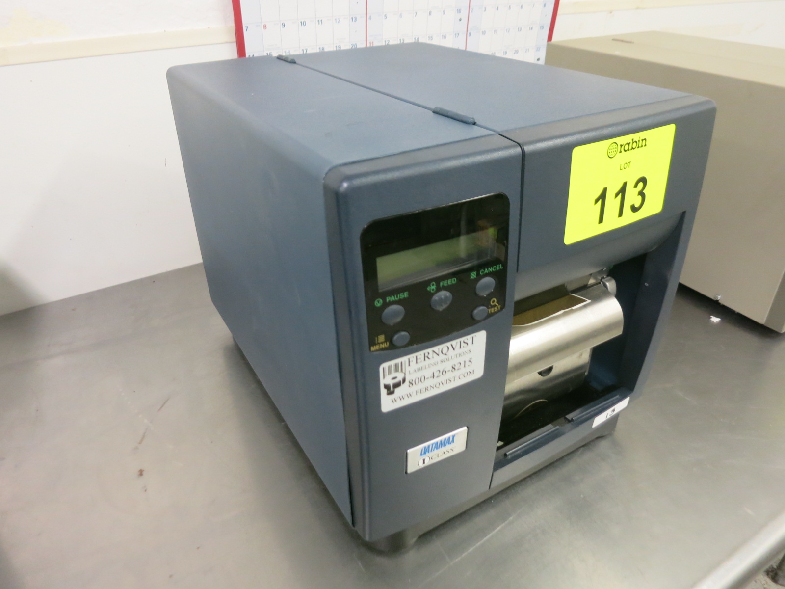 Datamax label printer, mod. DMX-1-4308, s/n 13077403