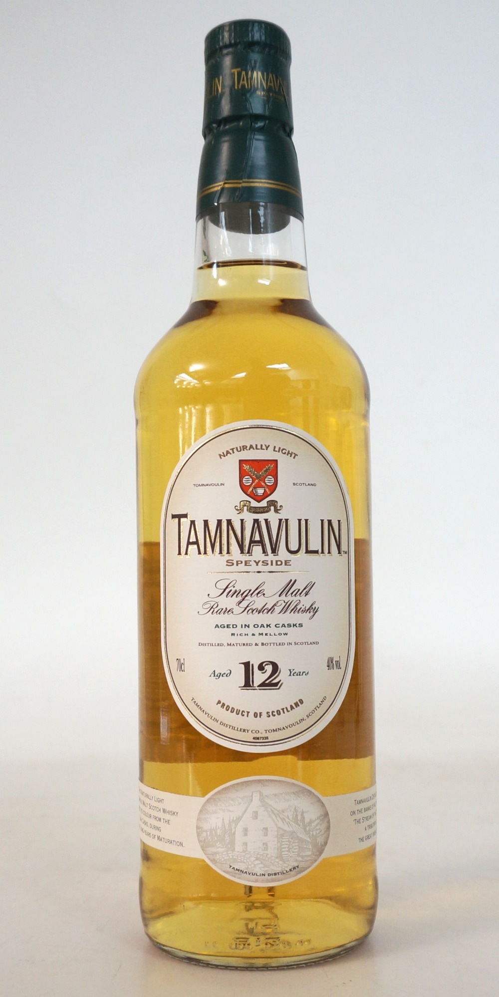 TAMNAVULIN 12YO A single malt scotch whisky from the Tamnavulin ...
