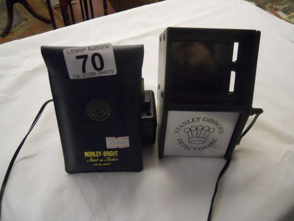 Stanley Gibbons watermark detector & Morley Bright