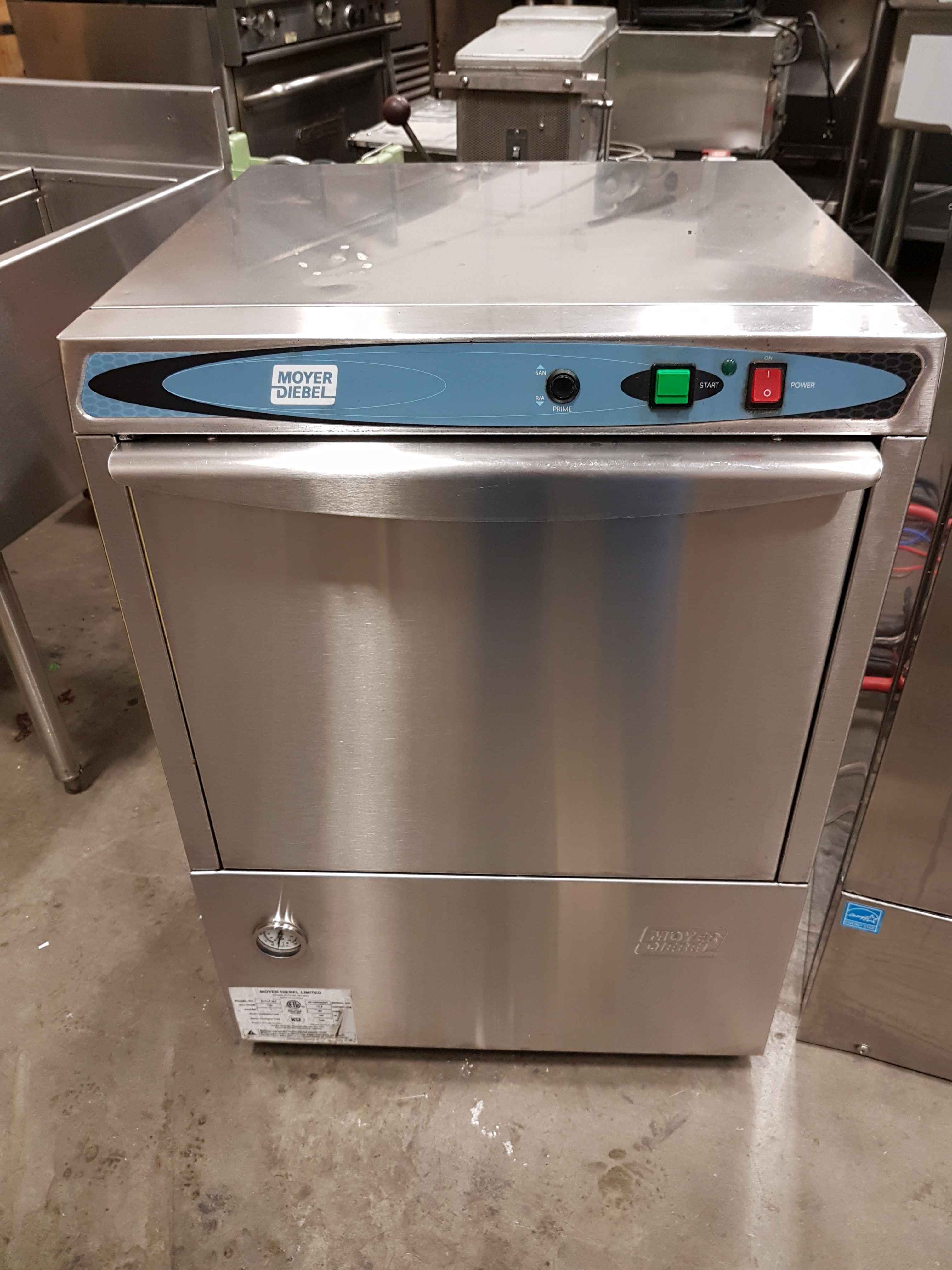 Moyer Diebel Under Conter Dishwasher - Model 501LT M3 - Low Temp, Notes ...