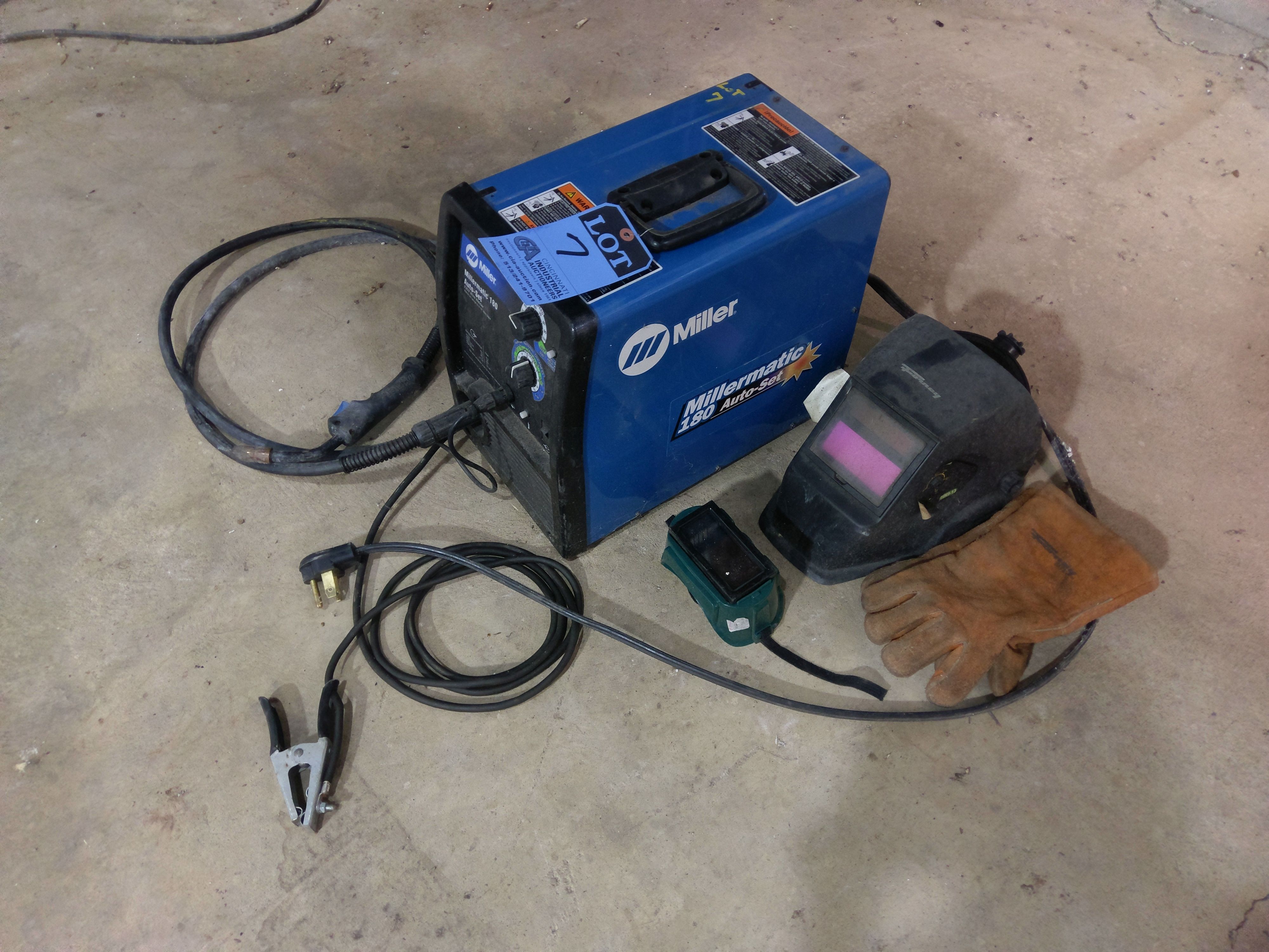 MILLER MODEL MILLERMATIC 180 AUTO SET WIRE FEED WELDERS, 220 VOLT ...