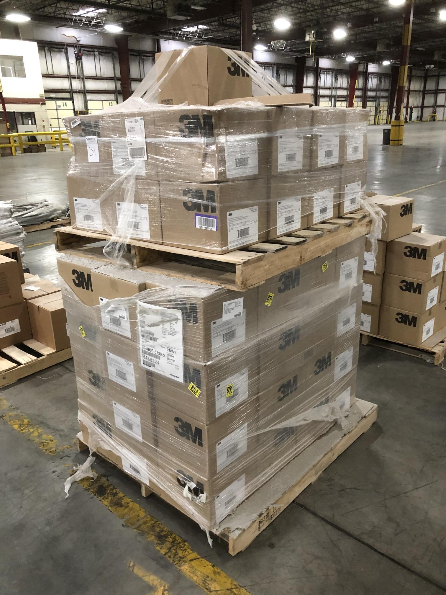{ Group of lots: 30, 31 } Assorted 3M Tape on Pallets