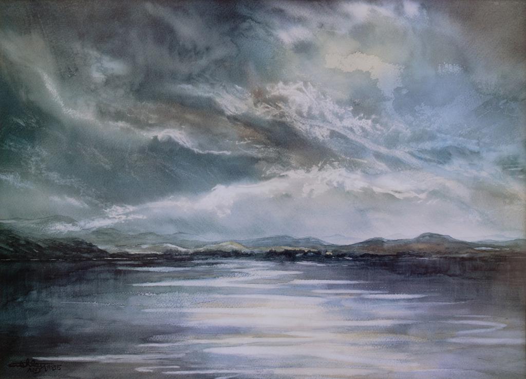 ASHLEY JACKSON, LANDSCAPES, THREE, REPRODUCTIONS PRINTED IN COLOUR, ONE ...