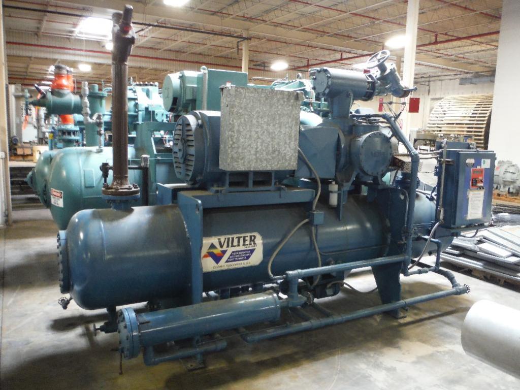 1999 Vilter 500 hp ammonia screw compressor, Model A27602B, SN 3-37938 ...