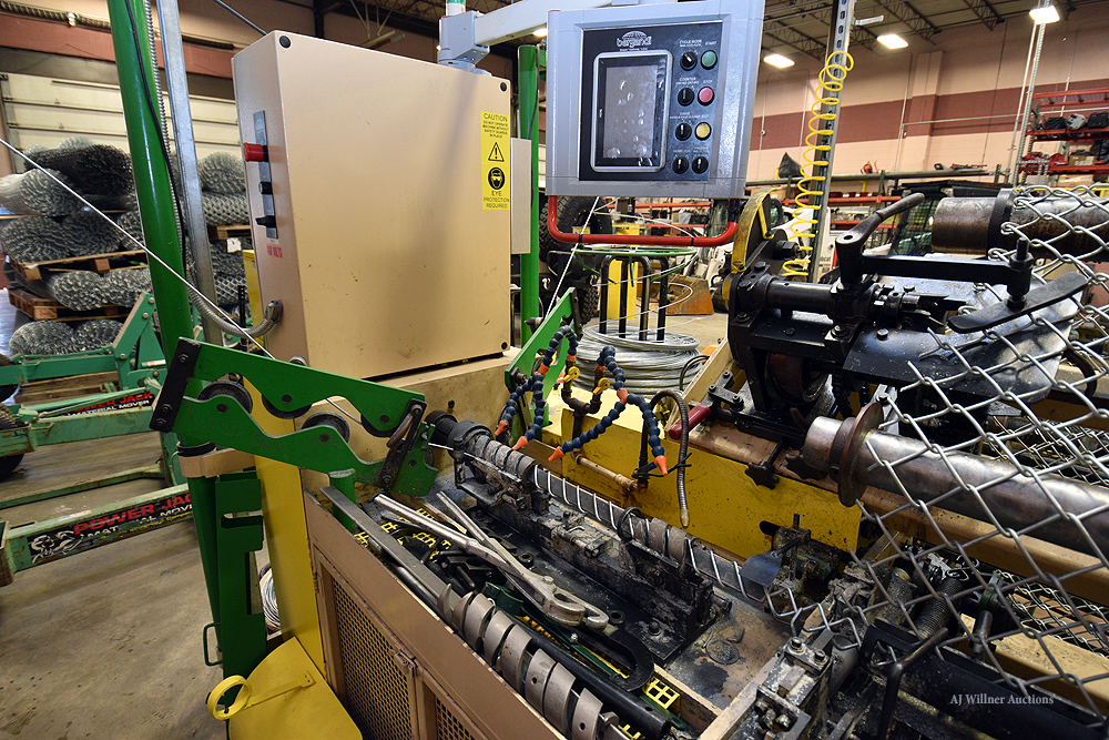 Bergandi 12' Chain Link Weaving Machine, s/n 2208ZF120436 w/Standard ...