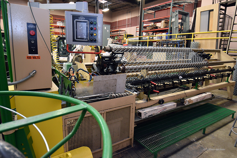 Bergandi 12' Chain Link Weaving Machine, s/n 2208ZF120436 w/Standard ...