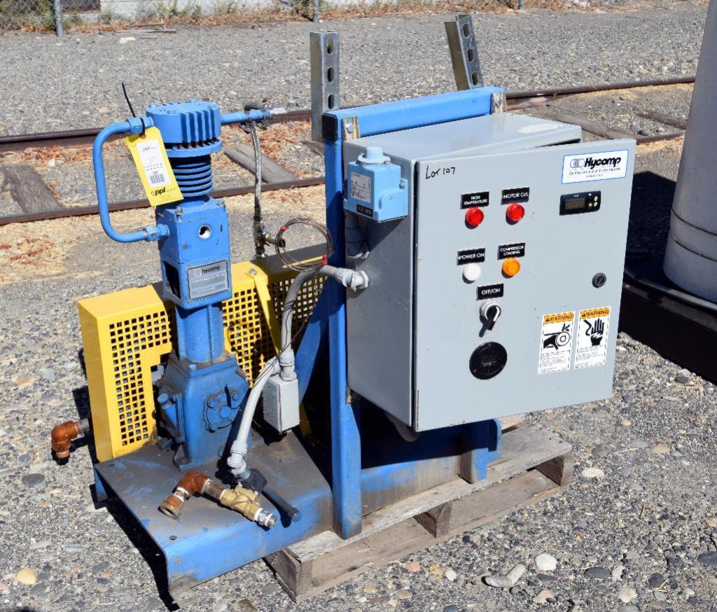 Hycomp Oil Free Nitrogen Gas Booster Compressor, Model AN3A-B201 ...