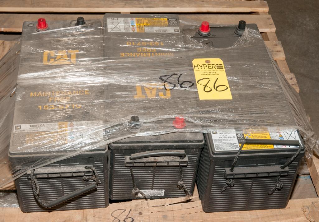 (3) CAT 12v Batteries, 153-5710