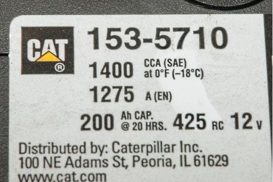 (3) CAT 12v Batteries, 153-5710