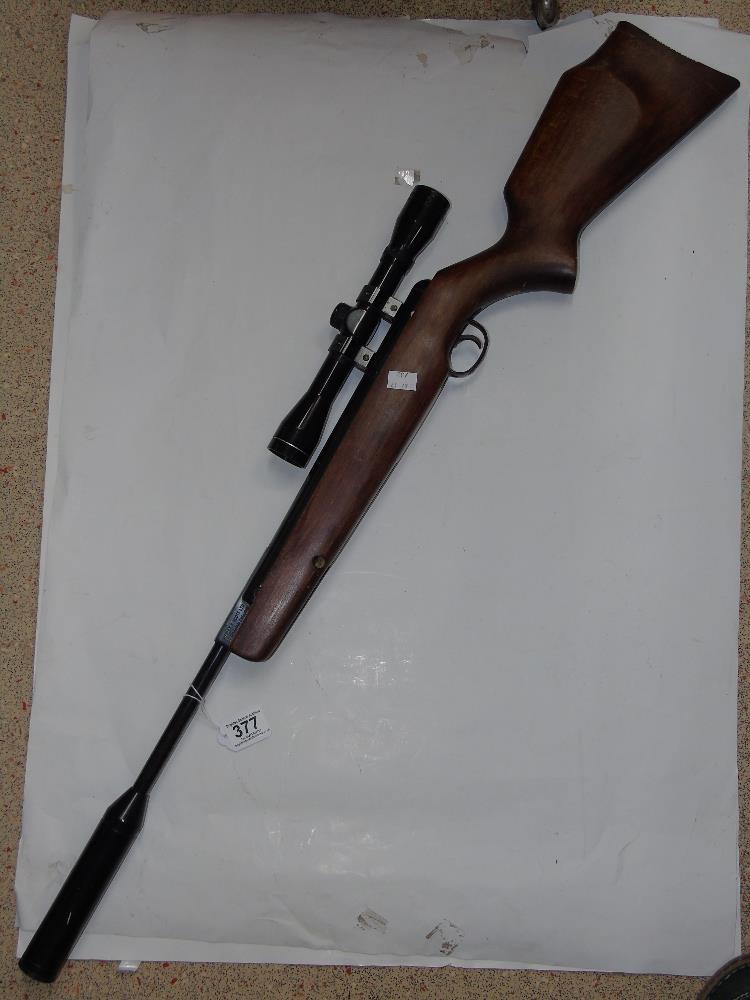 WEBLEY & SCOTT AIR RIFLE, 'WEBLEY EXOCET' WITH SCOPE