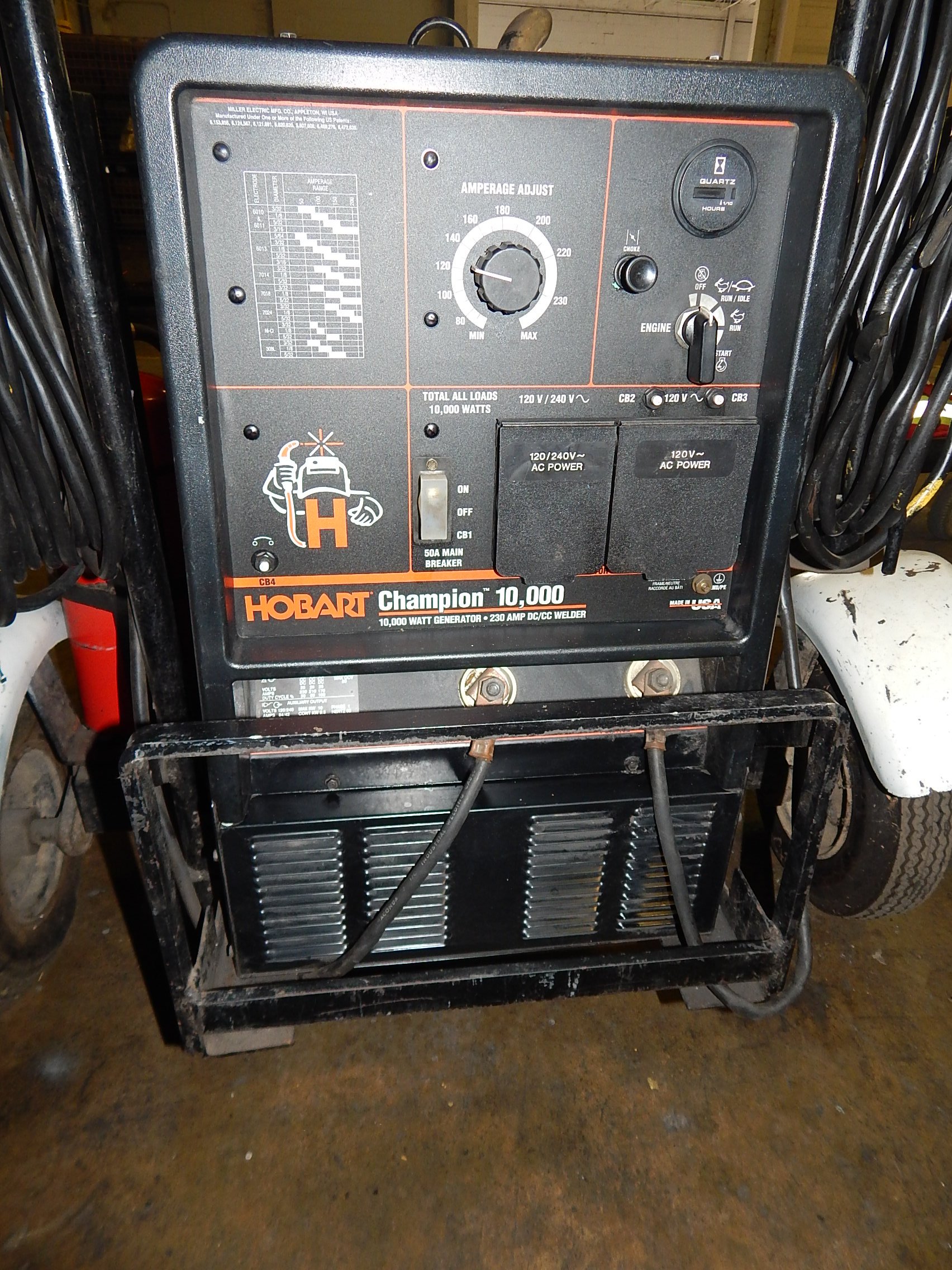 HOBART CHAMPION 10000 GAS POWERED WELDER GENERATOR WITH KOHLER CH20 ...