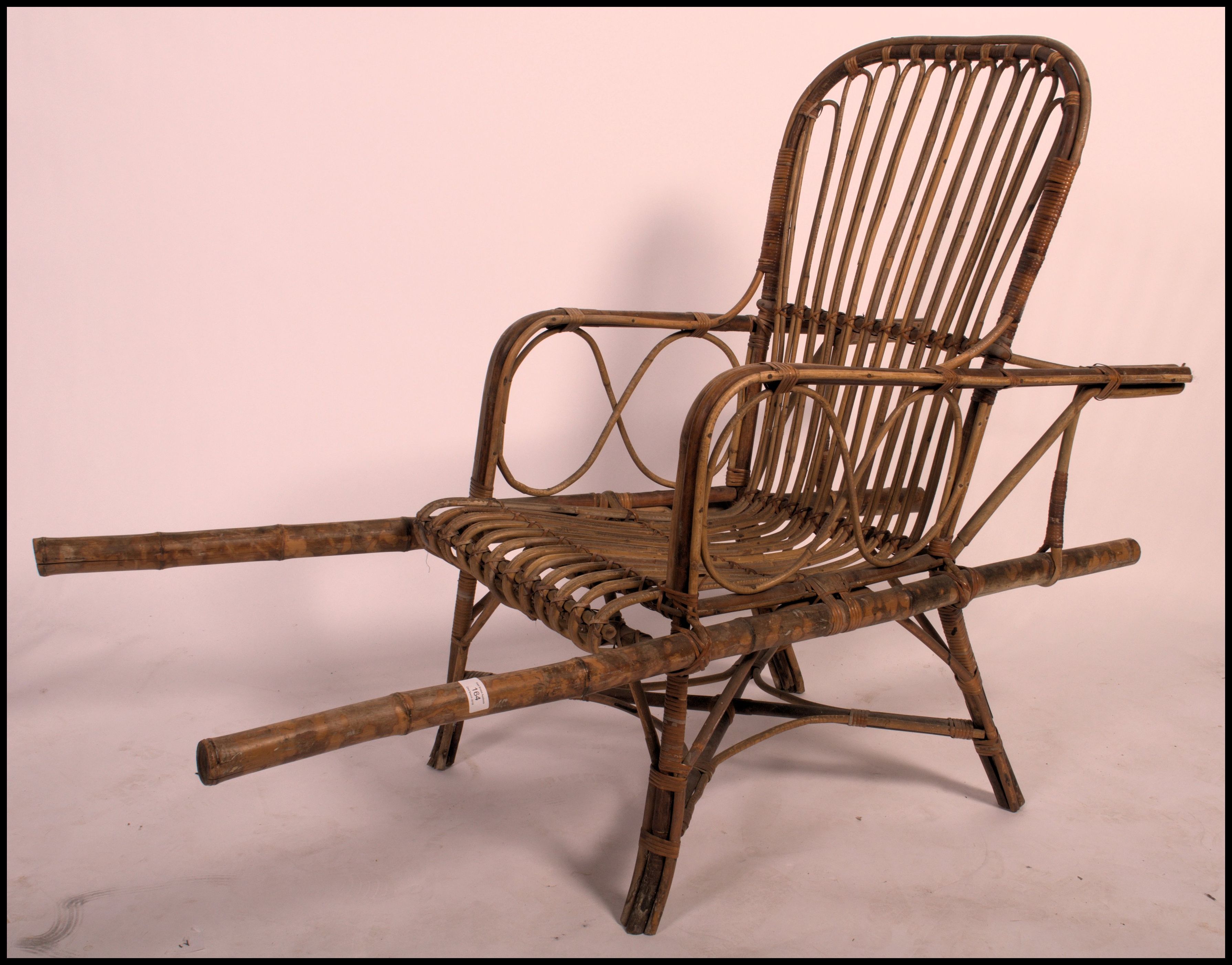 An unusual early 20th century believed Indian bamboo sedan chair ...