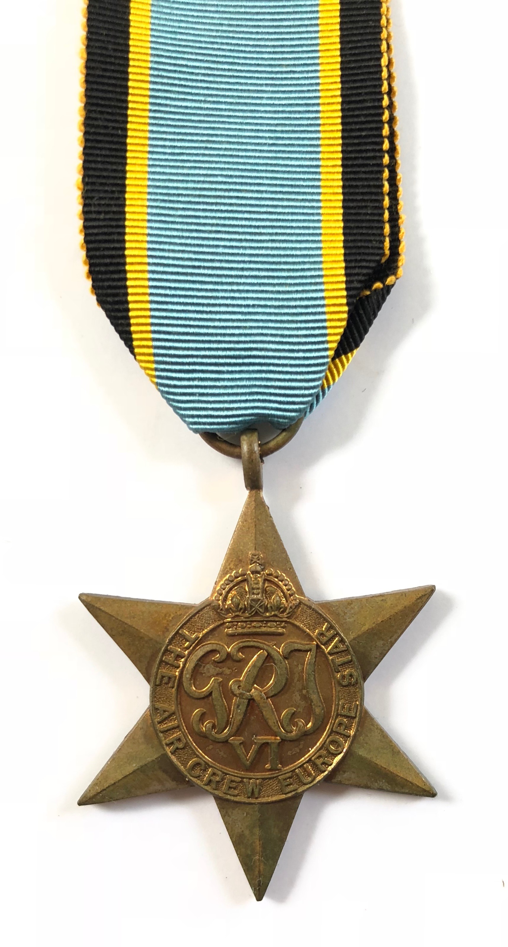WW2 RAF Air Crew Europe Star Medal. A good example, unnamed as issued.