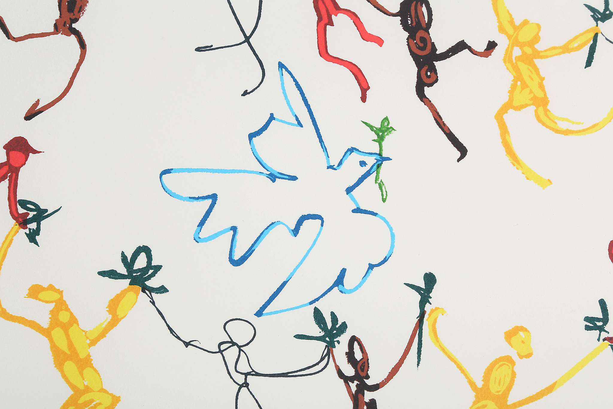 PABLO PICASSO, (SPANISH, 1881-1973), 'DANCE AROUND THE DOVE OF PEACE ...