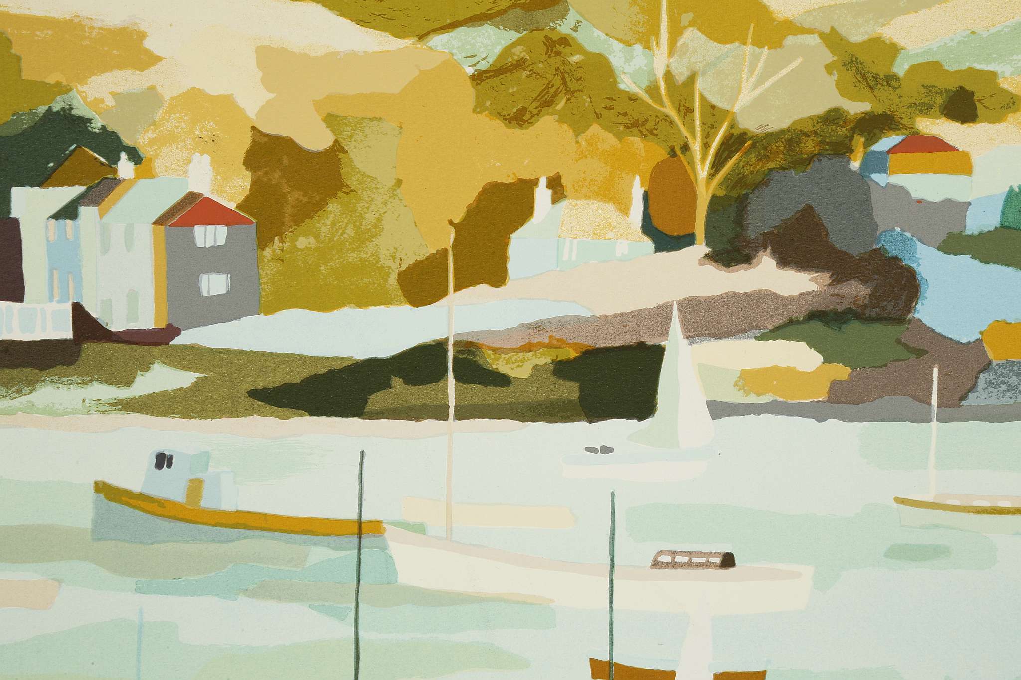 RICHARD TUFF, (BRITISH, b.1965), 'MIXED BOATS', late 20th century ...