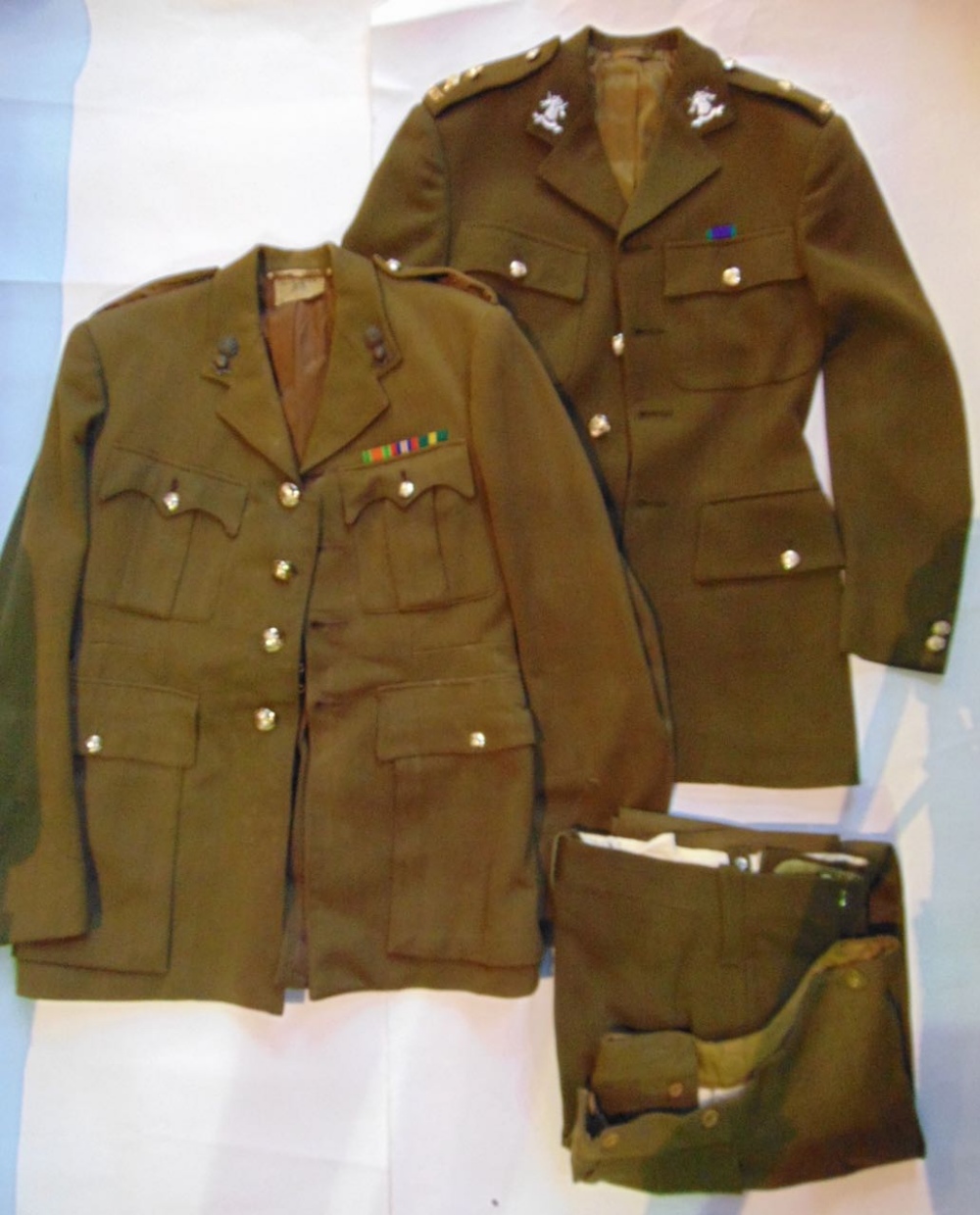 Collection of military garments including Nato army clothing and dress ...