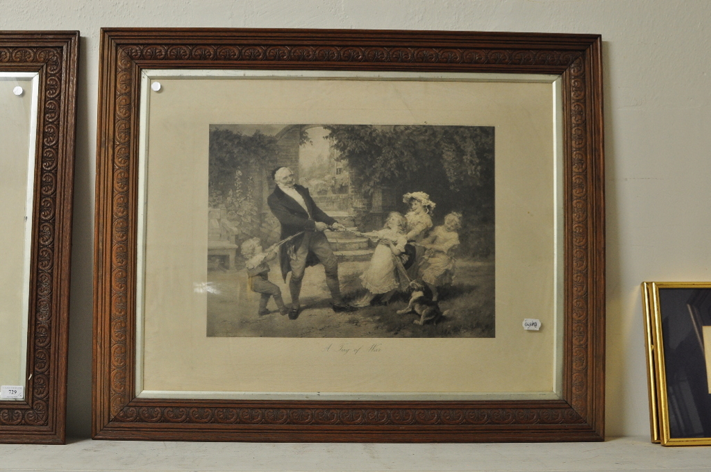 A pair of Fred Morgan prints, A Tug of War and His First Suit (2)