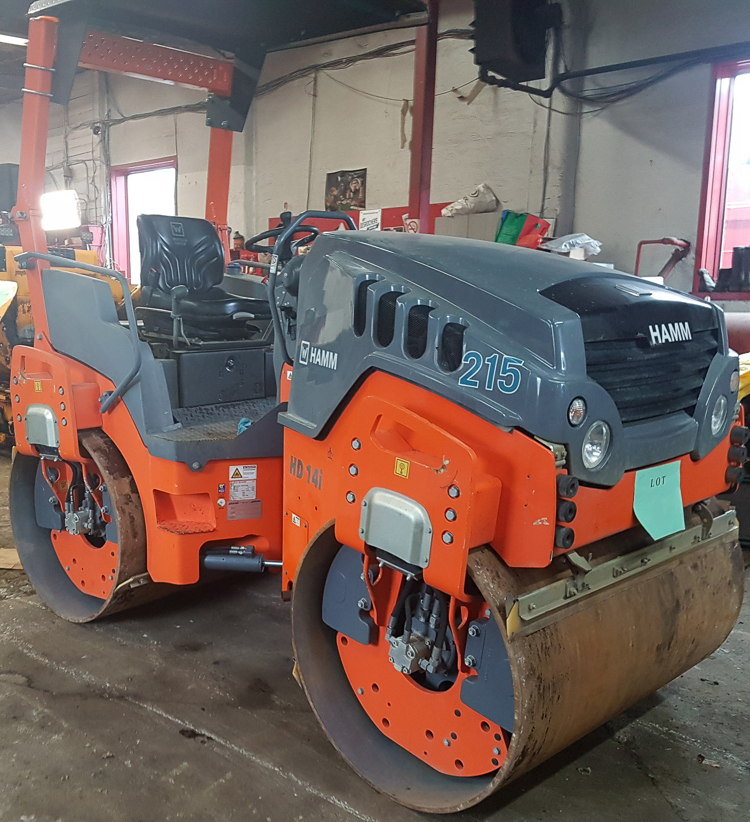 HAMM (2017) HD 14I VV TANDEM SMOOTH DRUM COMPACTOR WITH 564 HOURS ...