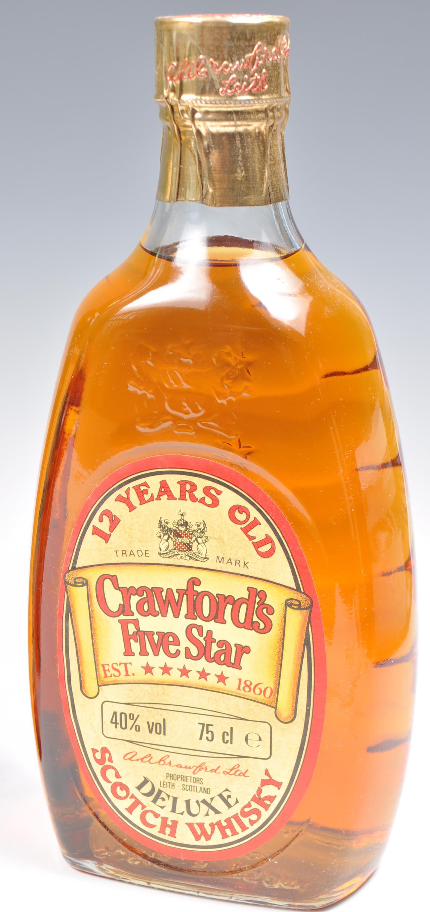 1960s Crawford's Five star Blended Scotch Whisky. Leith product of ...