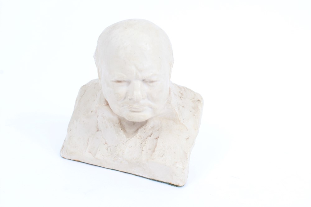 Oscar Nemon, plaster portrait bust of - auctions & price archive