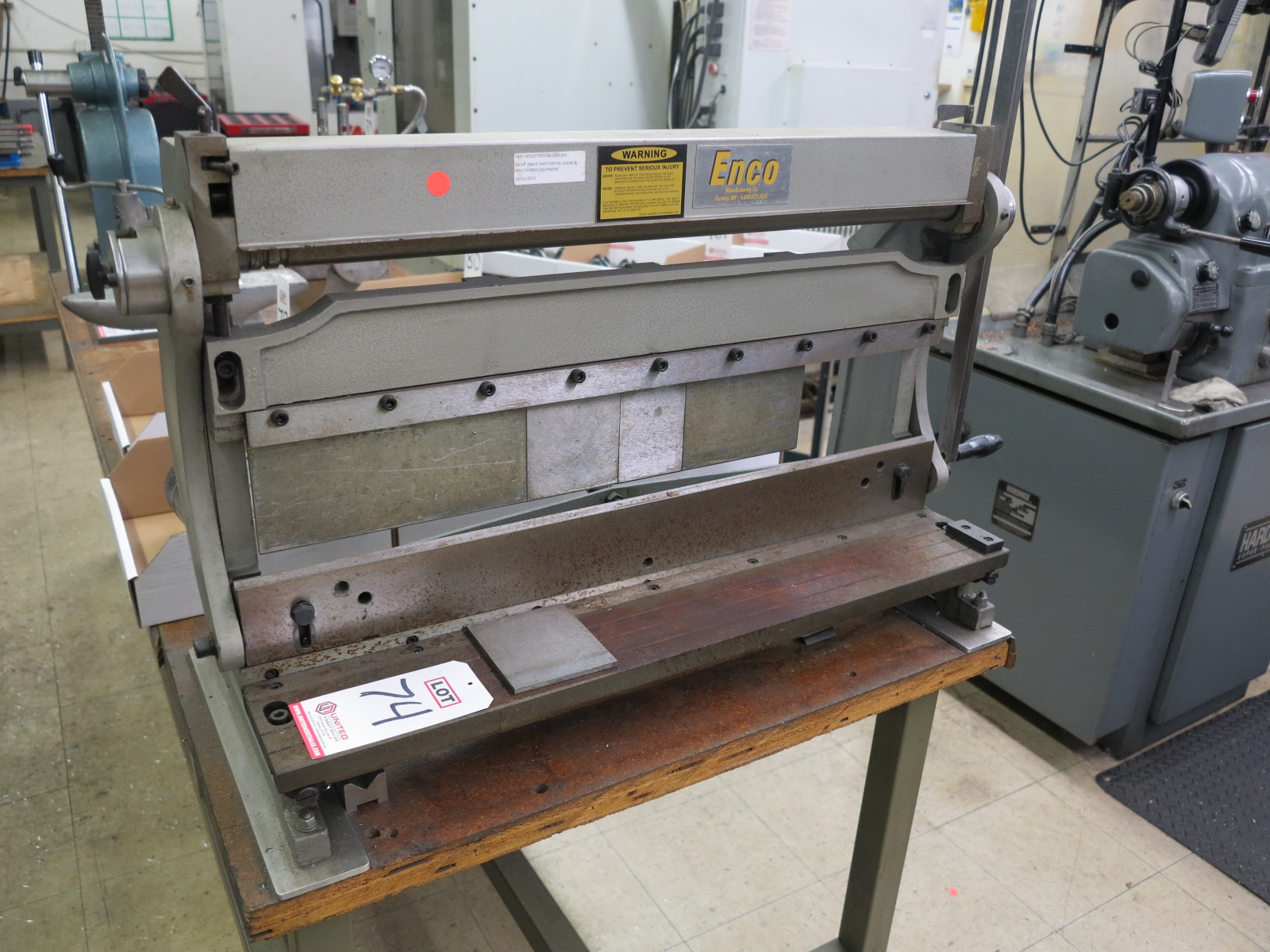 ENCO 24" SHEET METAL SHEAR, BRAKE, ROLLER