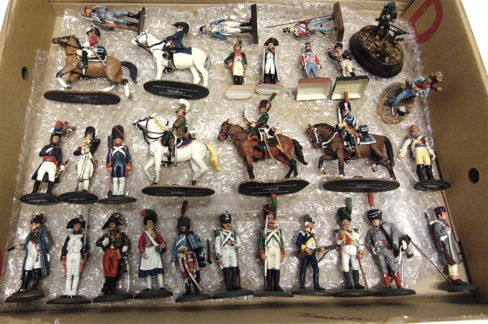 FIFTY-NINE DEL PRADO MODEL SOLDIERS of Waterloo period; together with ...
