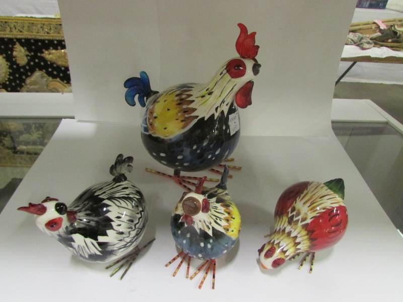 4 rocking roosters by Gallo