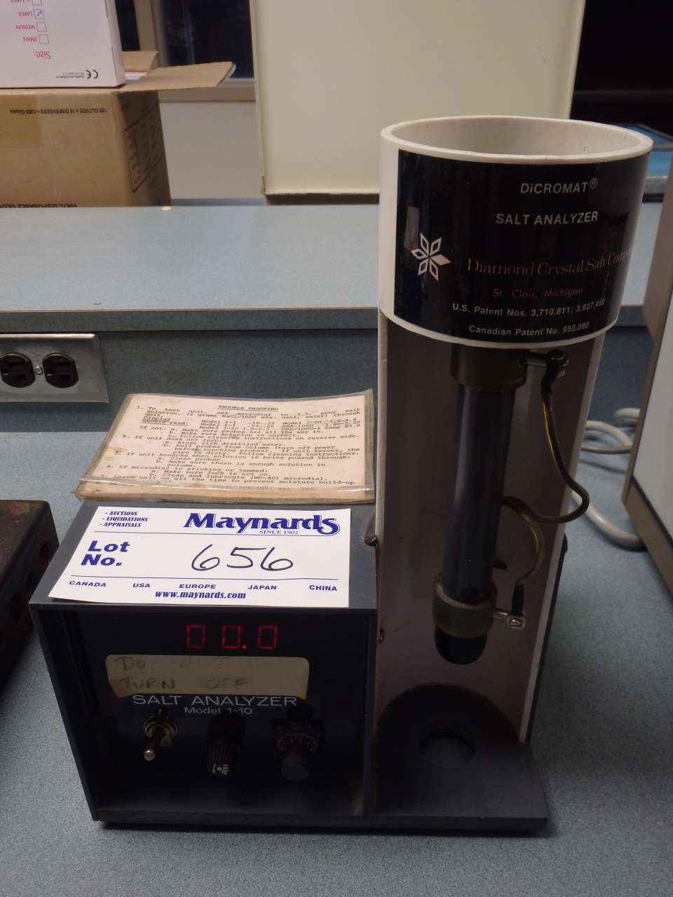 DiCromat Mod. 1-10 Salt Analyzer