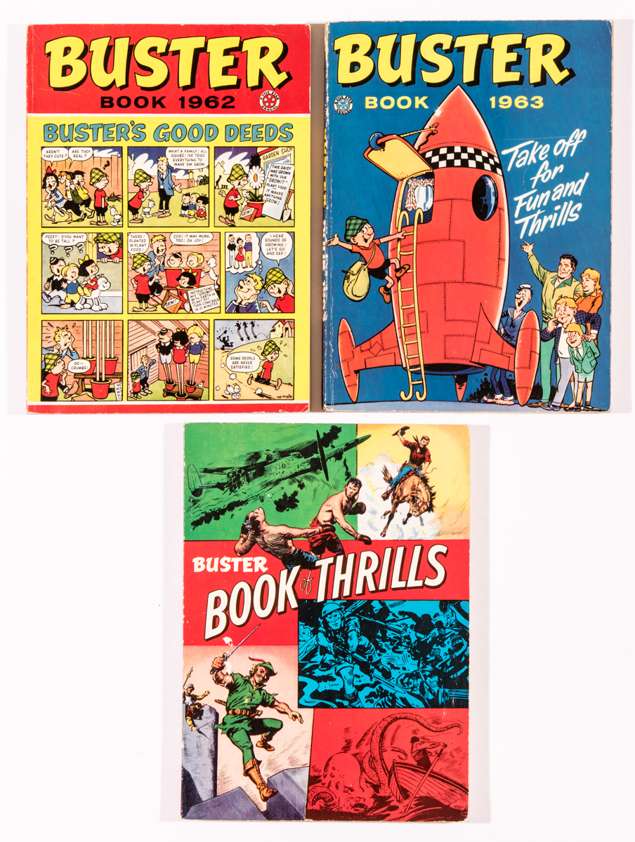 Buster Book 1 (1962) [fn], 2 (1963) [vg+]. With Buster Book of Thrills ...