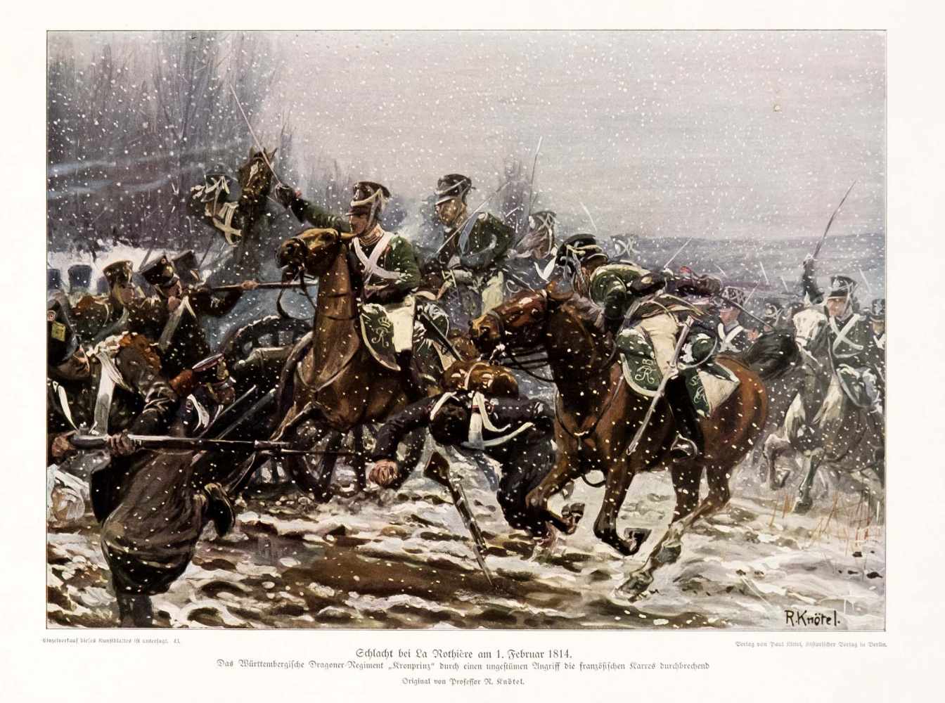 Mixed lot of 42 color plates from the Wars of Liberation in 1813 based ...