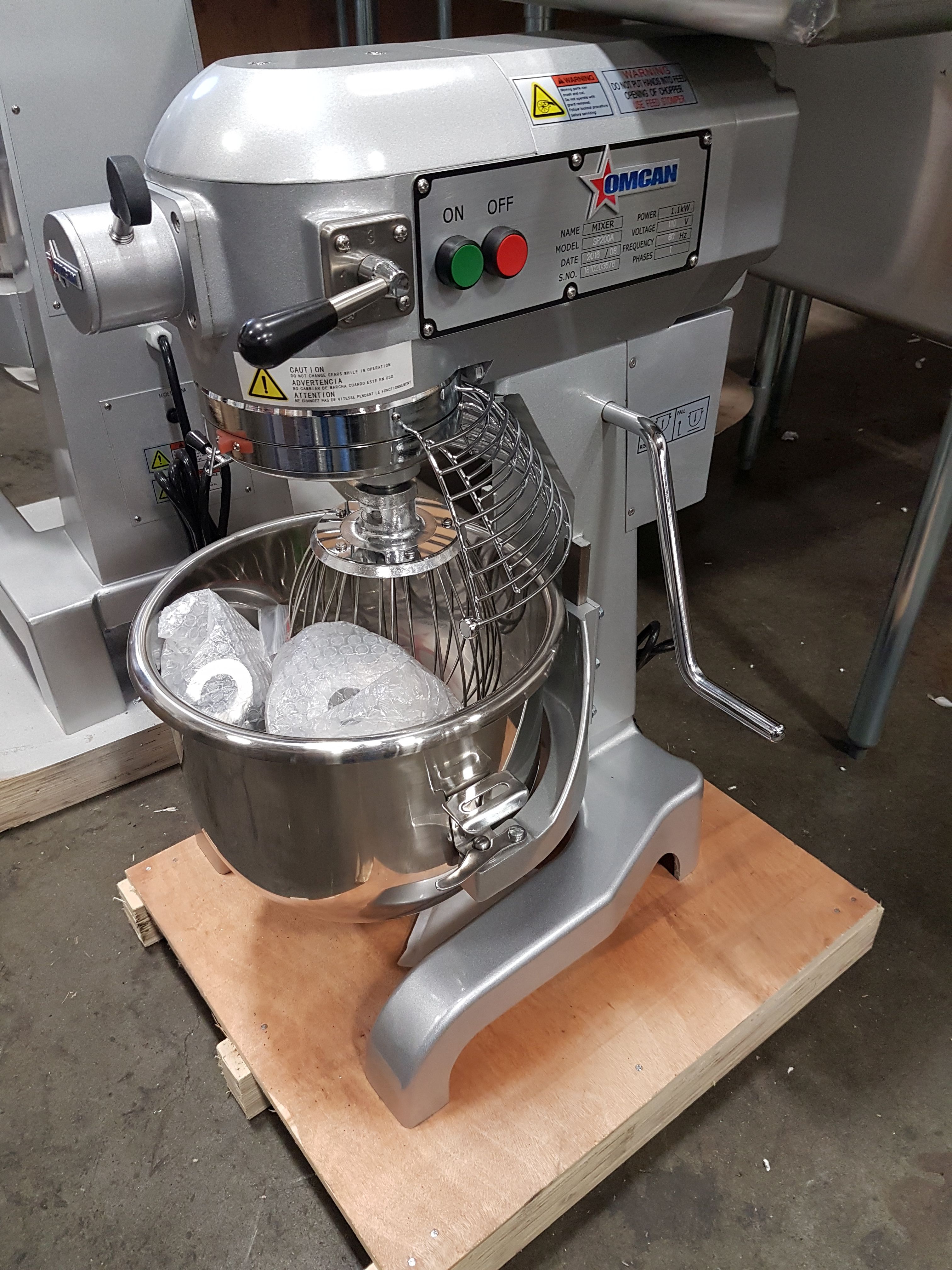 Omcan 20qt Mixer, New, 120v, Model SP200A