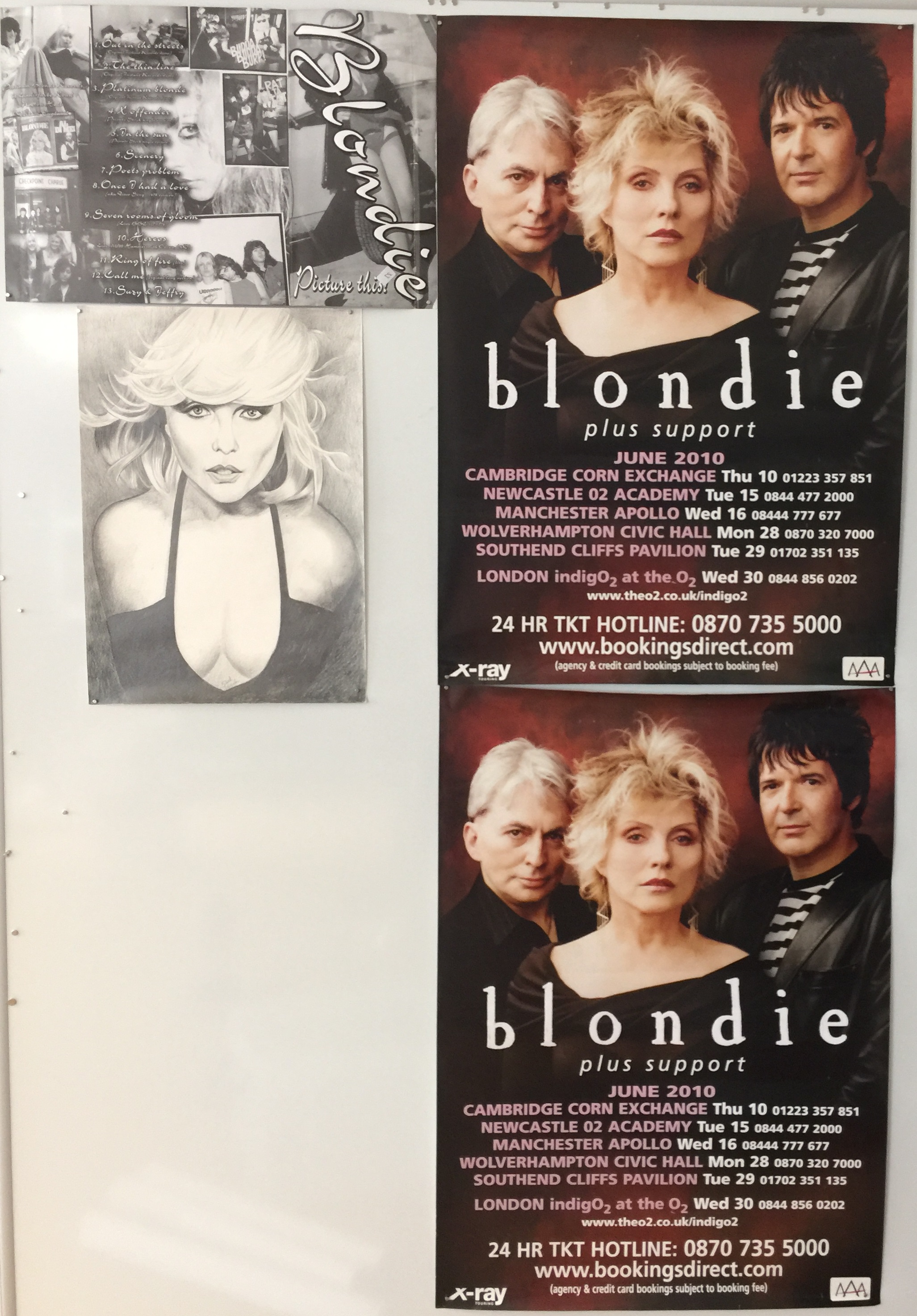 BLONDIE: FRAMED PHOTOS, PROMO DISPLAYS AND POSTERS. Collection of ...