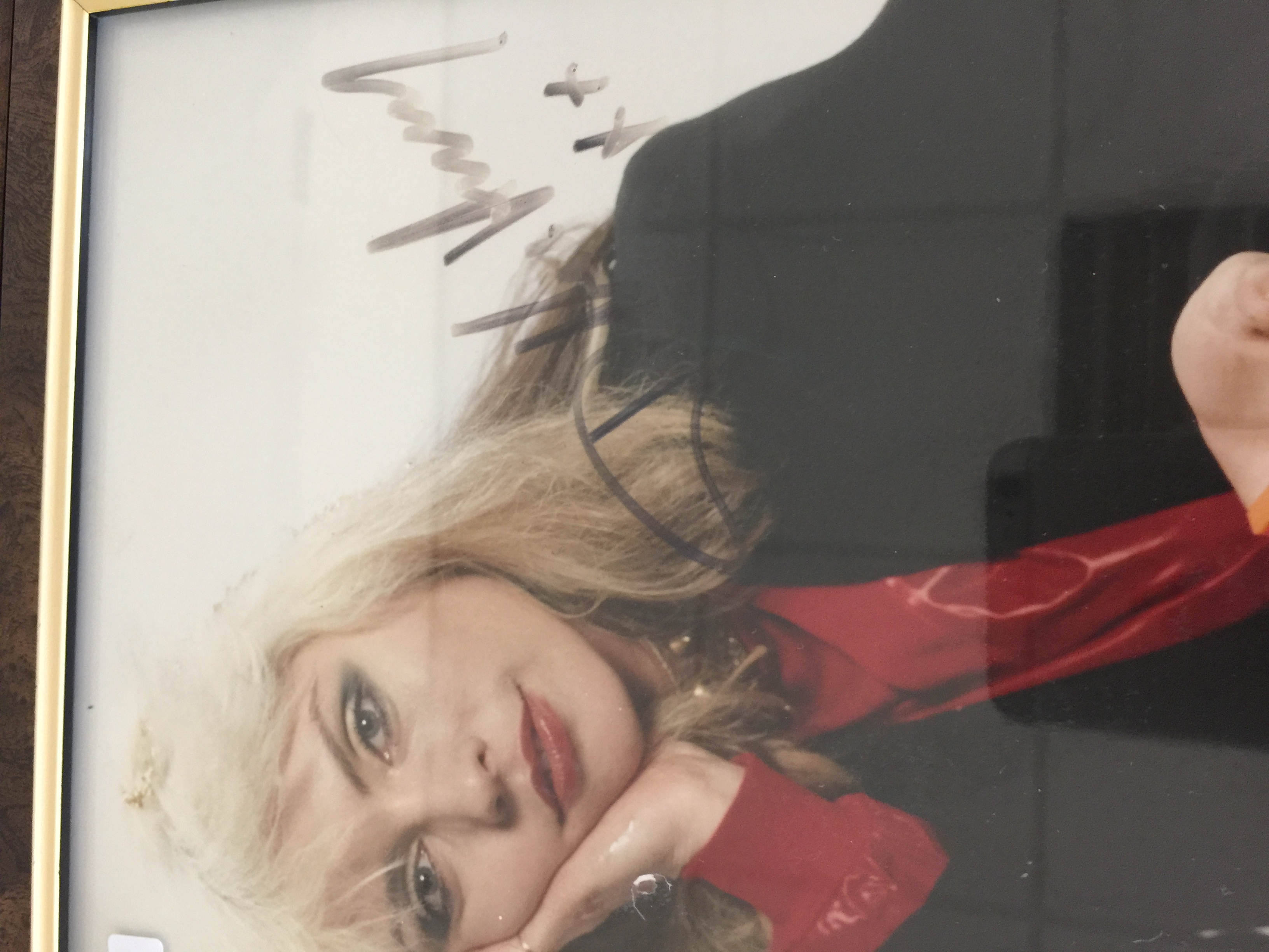 BLONDIE: DEBBIE HARRY SIGNED AND FRAMED. A collection of autographed ...
