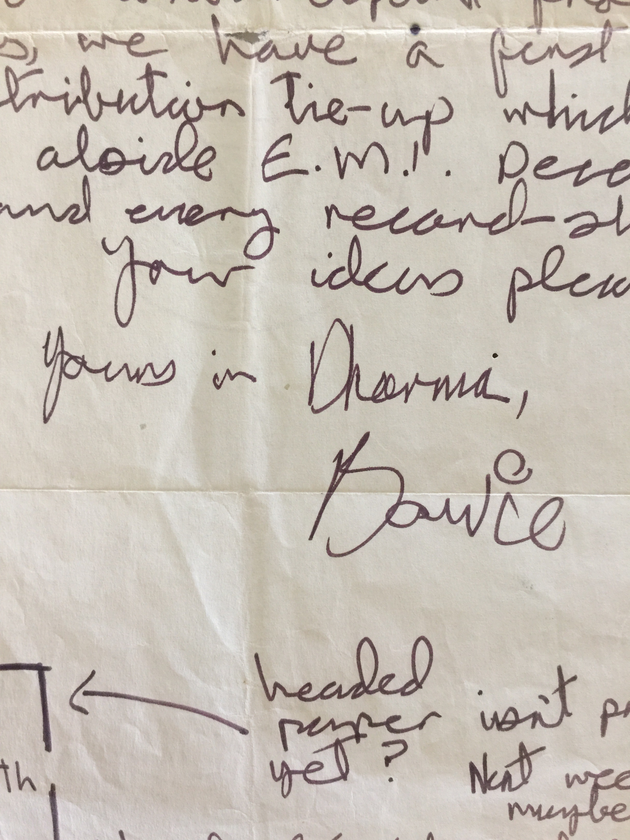 DAVID BOWIE 4 PAGE HANDWRITTEN LETTER FROM 1969. Incredible piece of ...