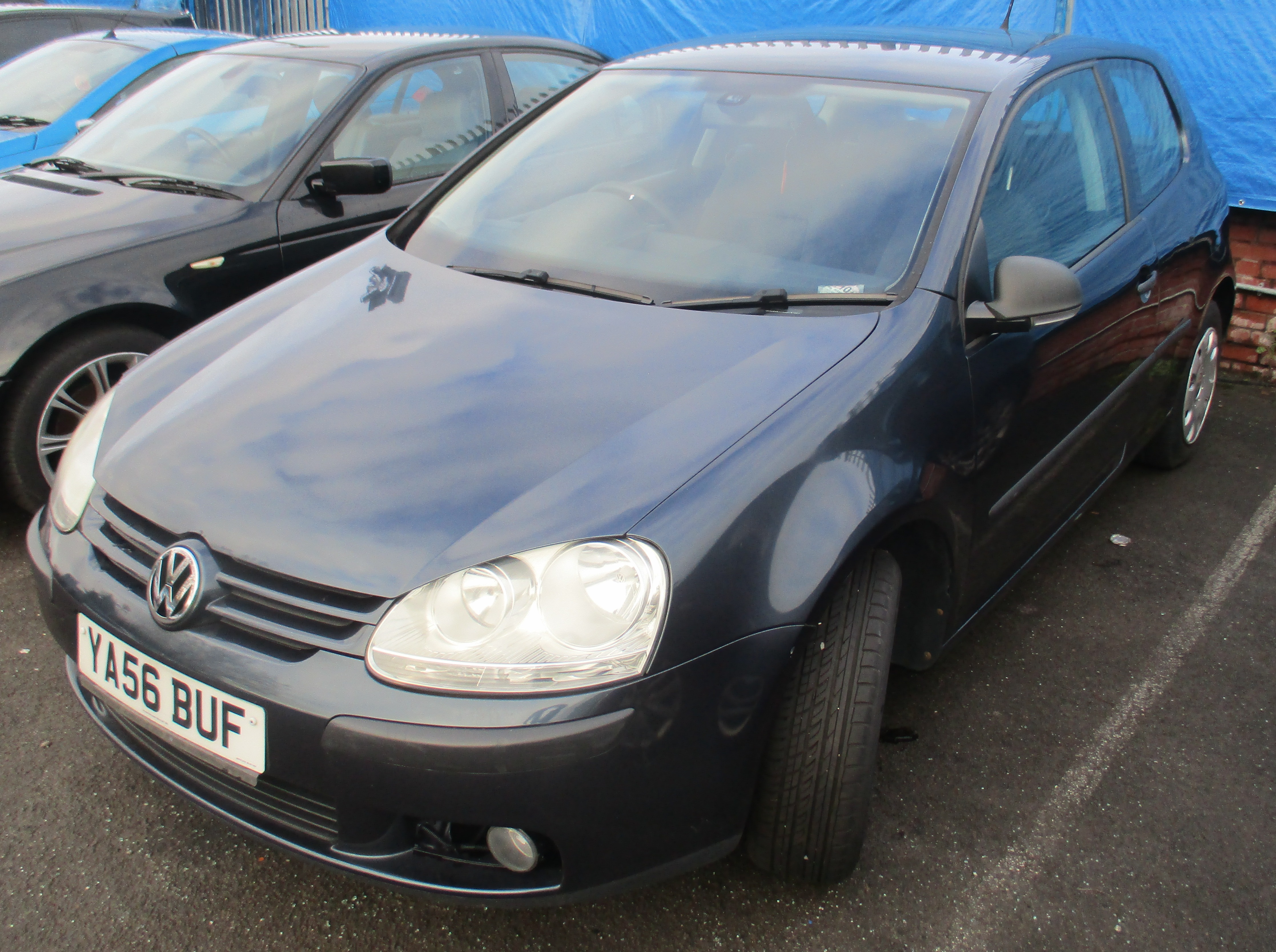 VOLKSWAGEN GOLF S 80 1.4L 3 DOOR HATCHBACK - petrol - blue Reg No YA56 ...
