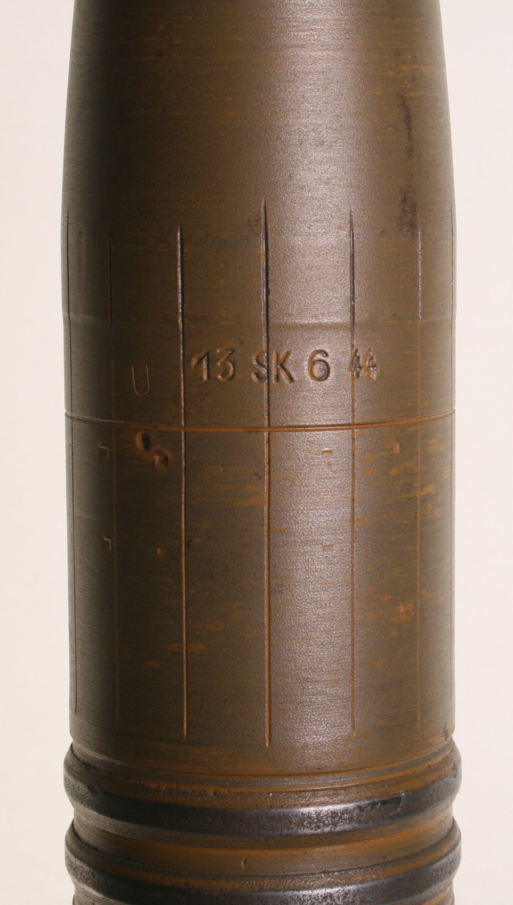 Inert WW2 German 88mm U-Boat Deck Gun Shell, shell head is clearly ...