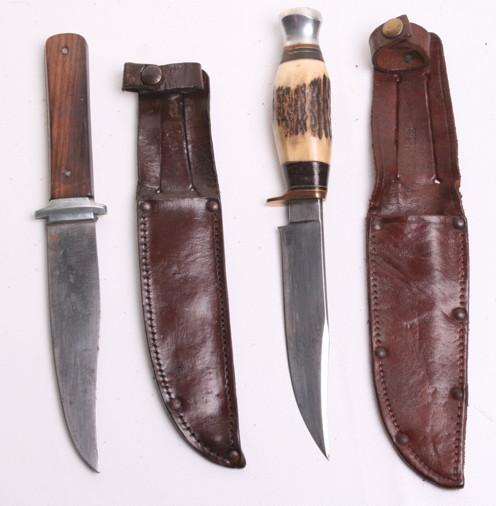 J Nowill & Sons Sheffield Hunting Knife with 12 ½ cm length blade ...