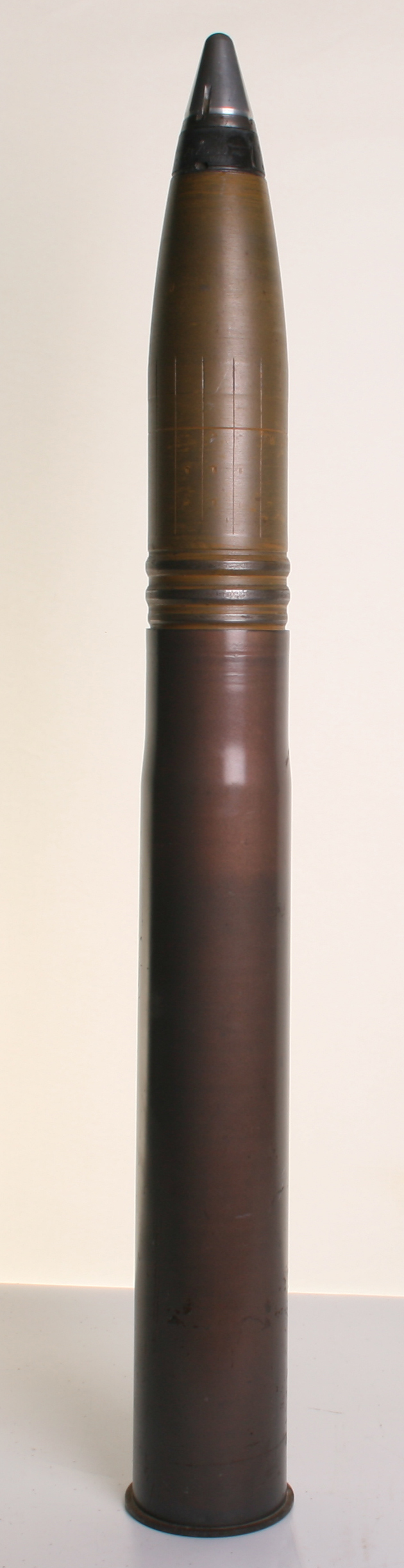 Inert WW2 German 88mm U-Boat Deck Gun Shell, shell head is clearly ...