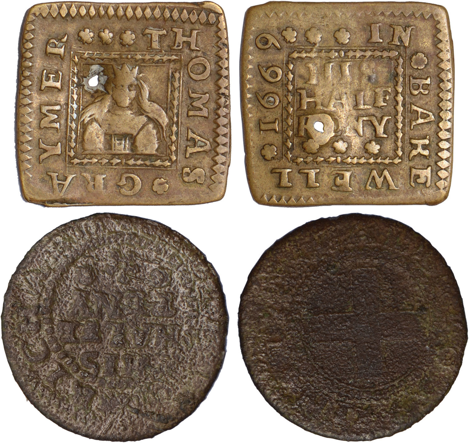 British Tokens, Seventeenth Century Tokens, Derbyshire, Bakewell ...