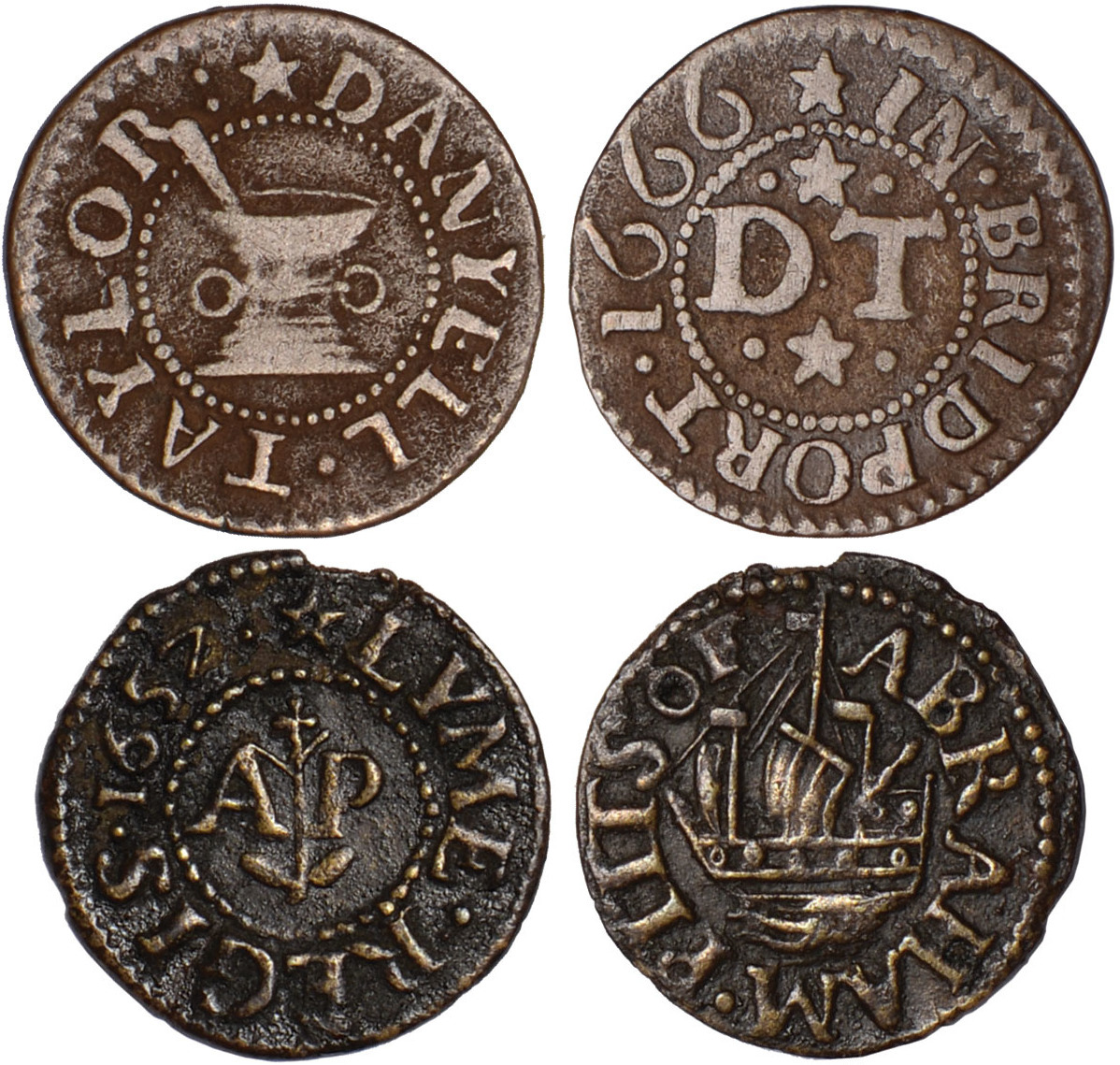 British Tokens, Seventeenth Century Tokens, Dorset, Bridport (3): Richd ...