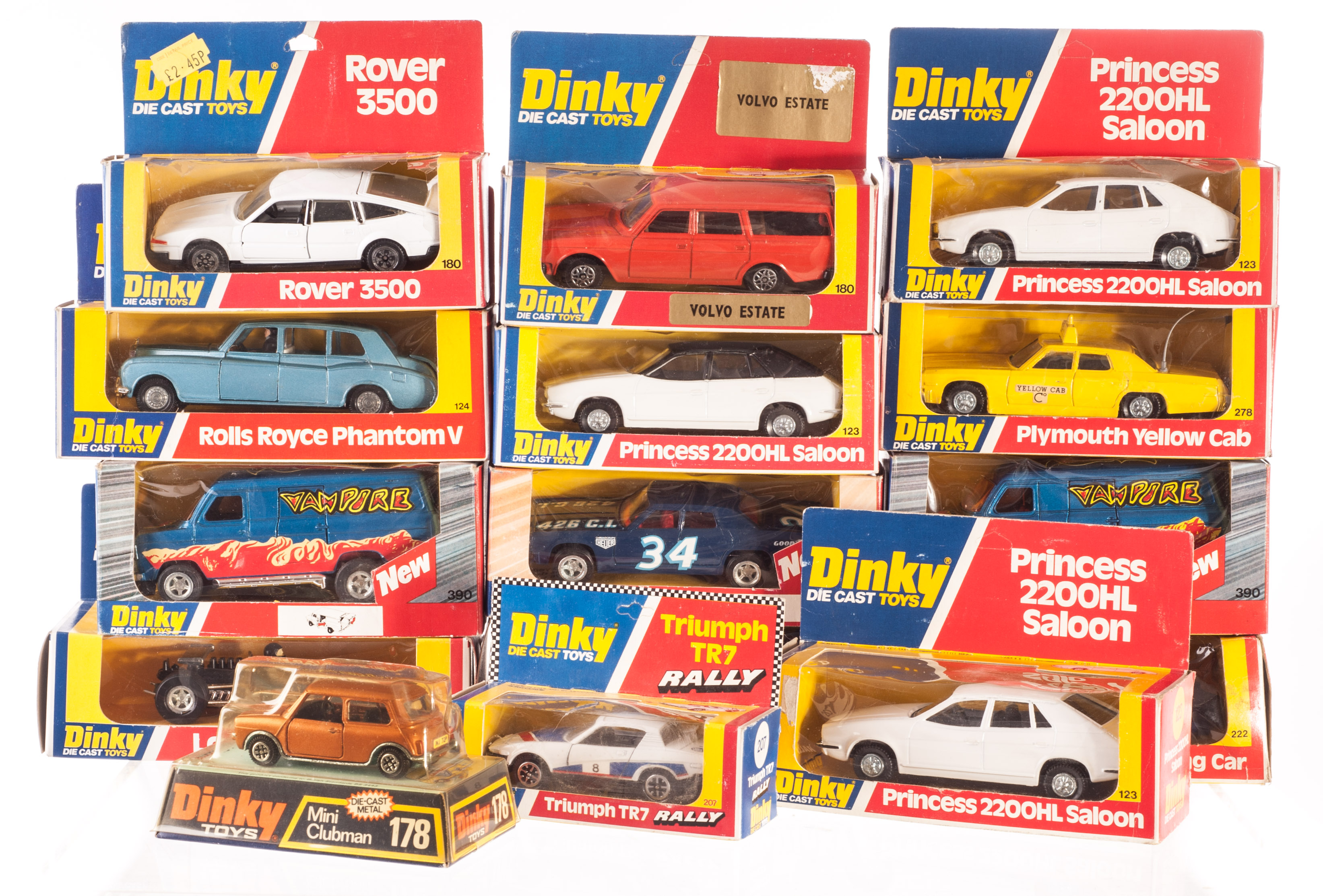 1970s-80s Dinky Toy Cars, including 222 Hesketh 308E Racing Car (2 ...