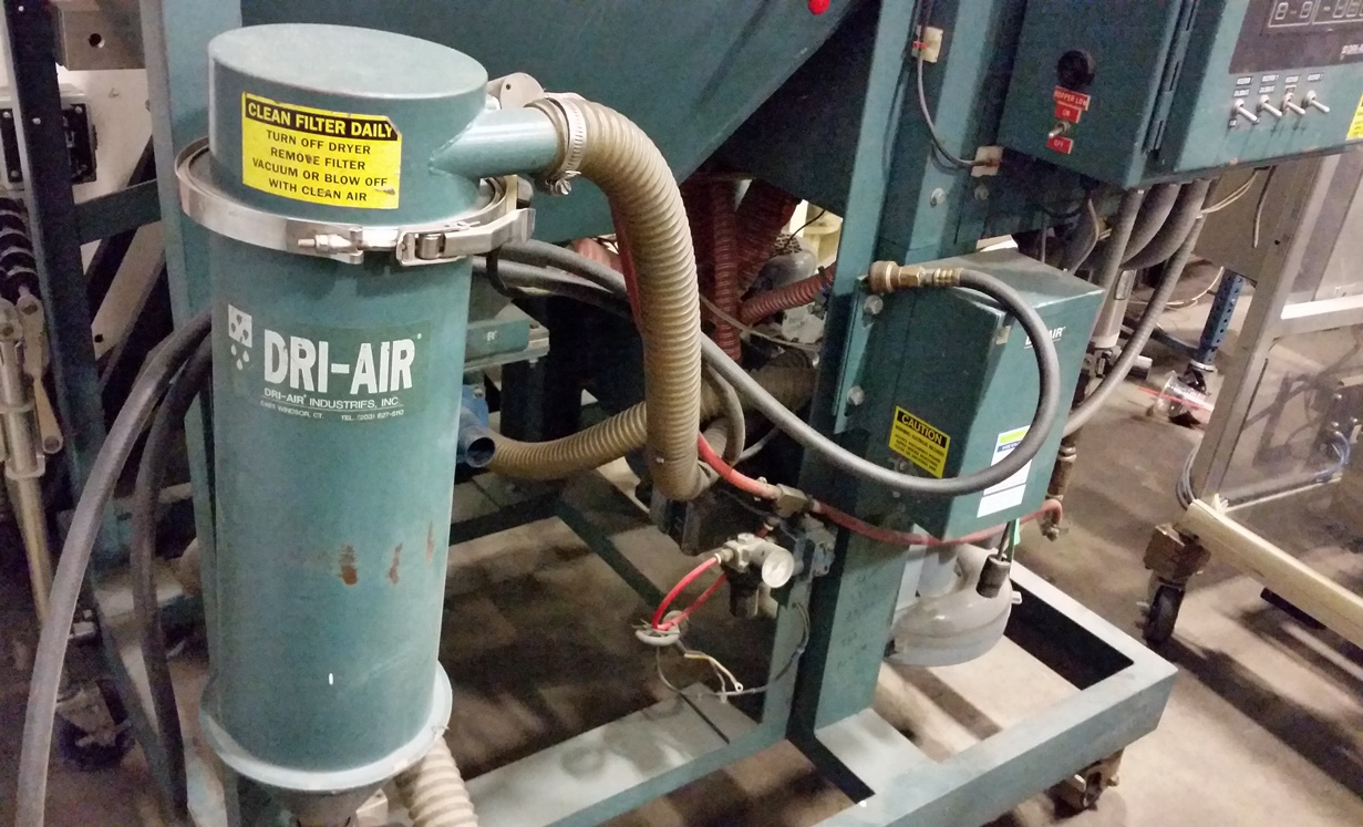 150 CFM Dri-Air Dryer w/ 600 lb. Hopper | Model: ARID-X 150PD | Hose ...