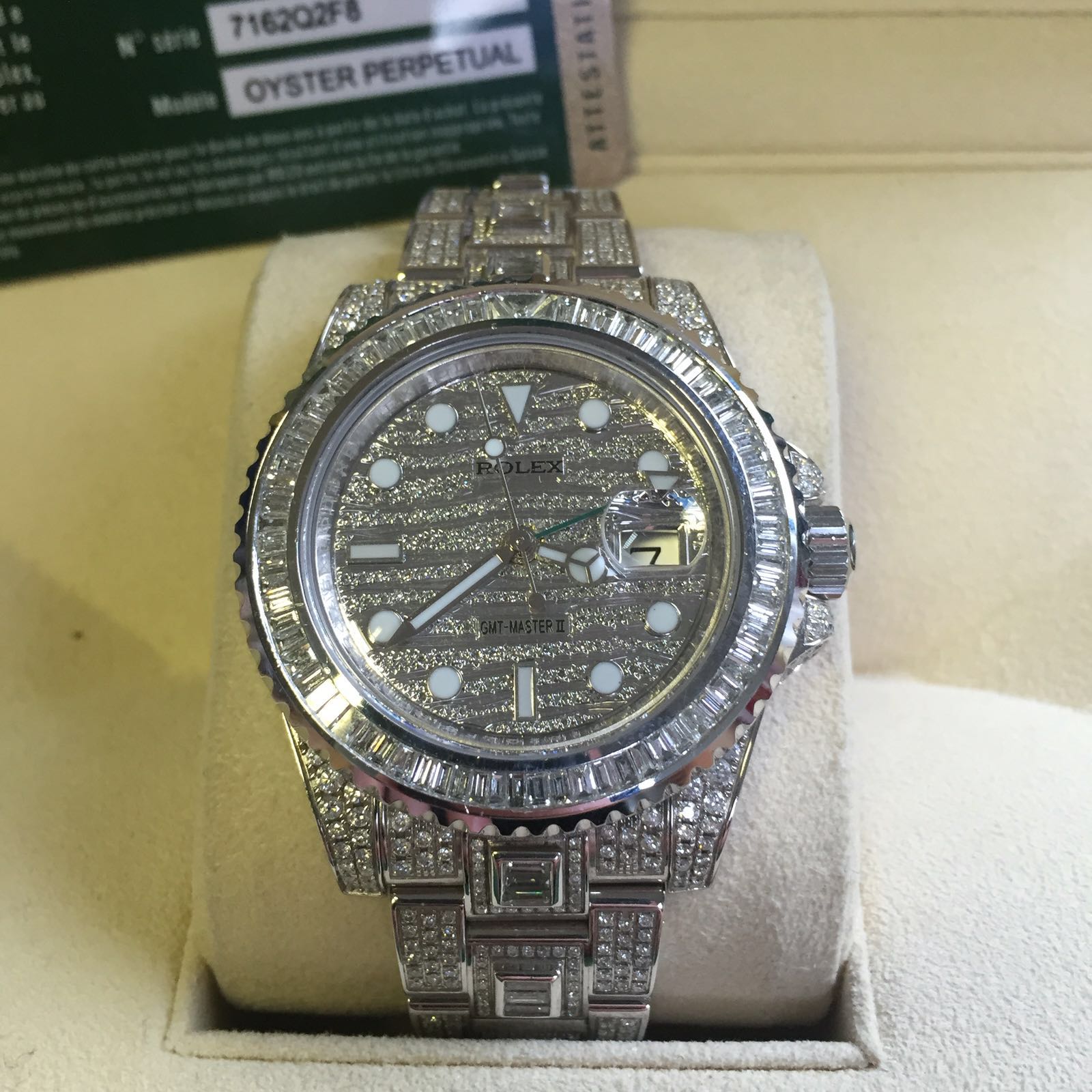 2014 ROLEX GMT-MASTER II DIAMOND ICE CONVERSION 116710LN Oyster, 40mm ...